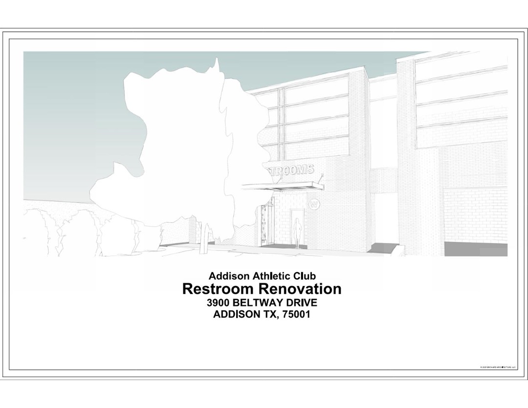 Addison Athletic Club Outdoor Pool Restroom Renovation - Addison, Texas